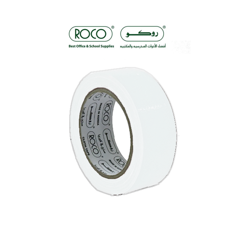 Roco white cloth tape, 4 cm - Mawahib Bookstore