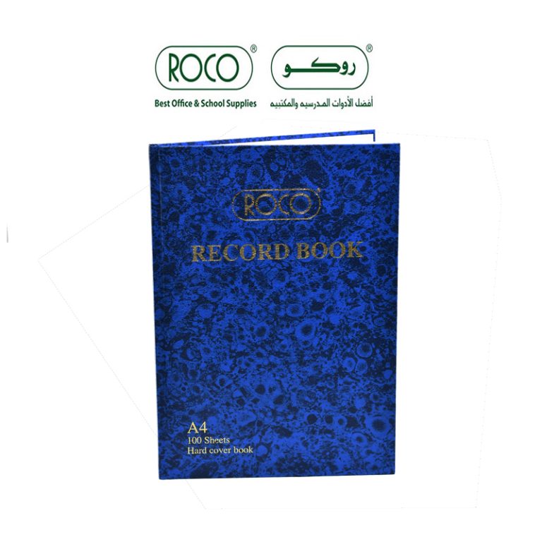 Roco record notebook 100 sheets A4 - Mawahib Bookstore