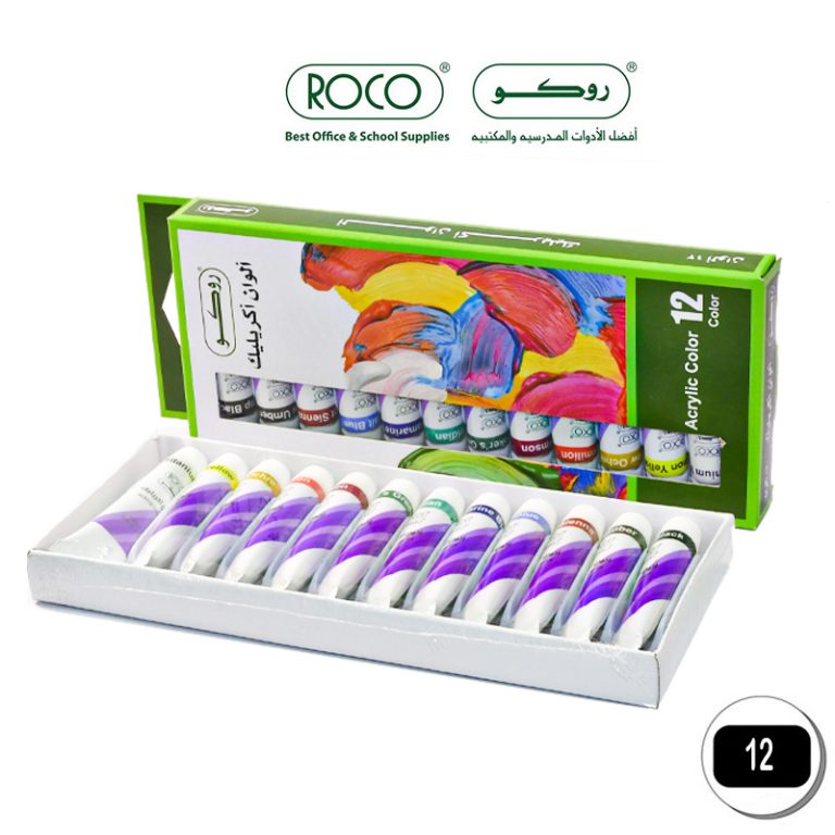 Roco acrylic colours - Mawahib Bookstore