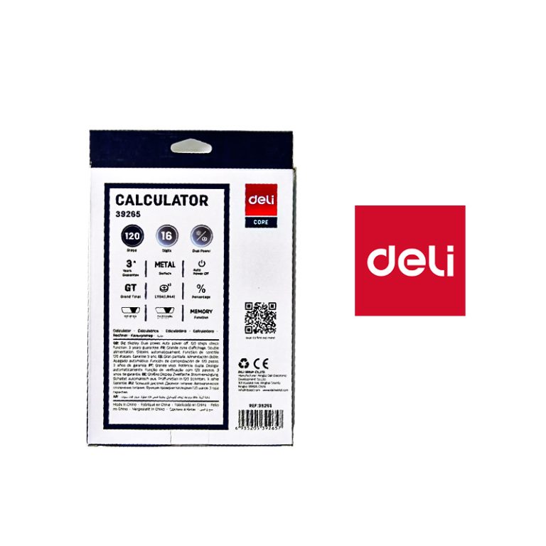 DELI CORE CALCULATOR REF:39265 - Mawahib Bookstore