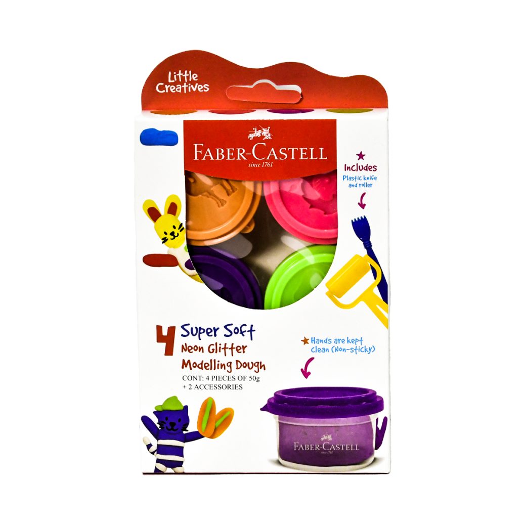 Clay 4 colors Faber Castell - Mawahib Bookstore