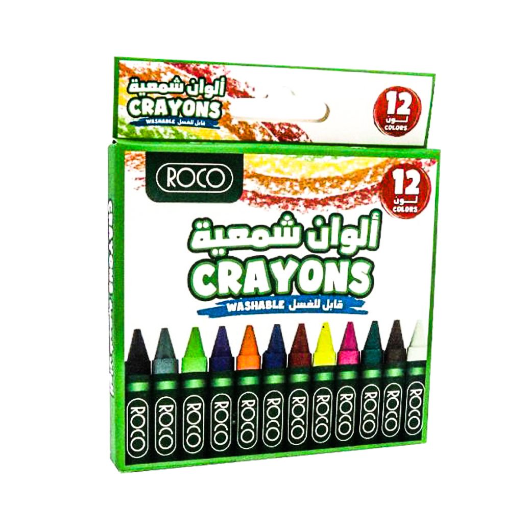 Roco crayons (12 colors) - Mawahib Bookstore