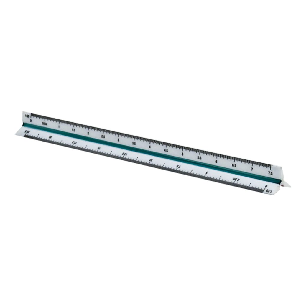 Three Angle Ruler 30cm - Mawahib Bookstore